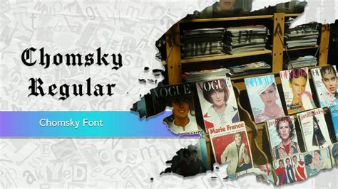 Chomsky Commercial Use Font You Are Free To Use Any Where