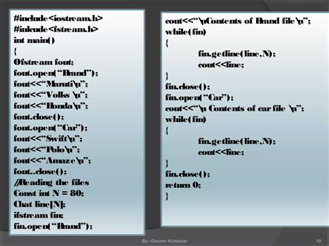 Working File Handling In Cpp Overview Ppt
