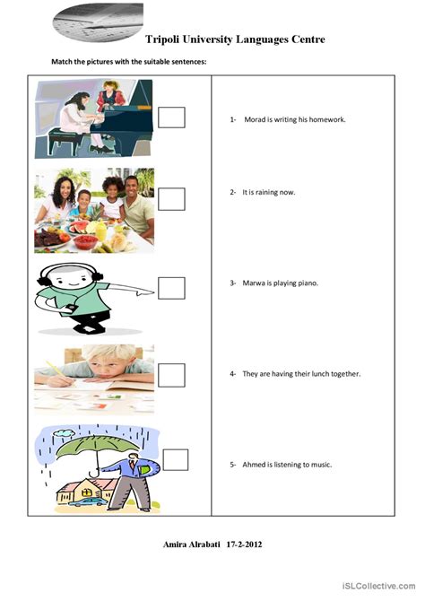 Present Continuous English Esl Worksheets Pdf And Doc