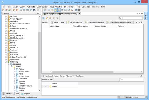 Sybase Iq Database Administration Tools Aqua Data Studio Aquafold