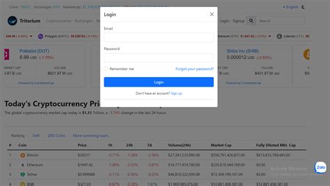 Github Jackytank Coingecko Clone Simple Cryptocurrency Market Chart
