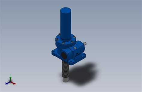 HK30T Ⅰ结构蜗轮丝杆升降机 HK30T 12 1 B Ⅰ 300 Q B SOLIDWORKS 2018 模型图纸下载 懒石网