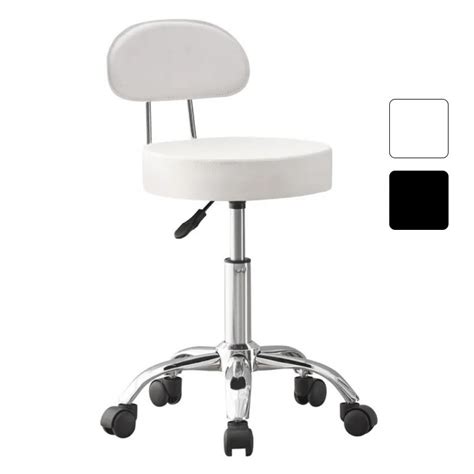 Кресло круглое Bonro B 491 табурет барный стул на колесах со спинкой для мастера кафе дома B