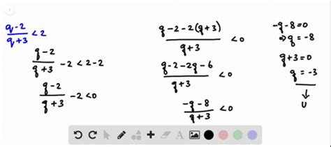 SOLVED Solve With The Test Point Method State The Solution Set Using Interval Notation Q Q