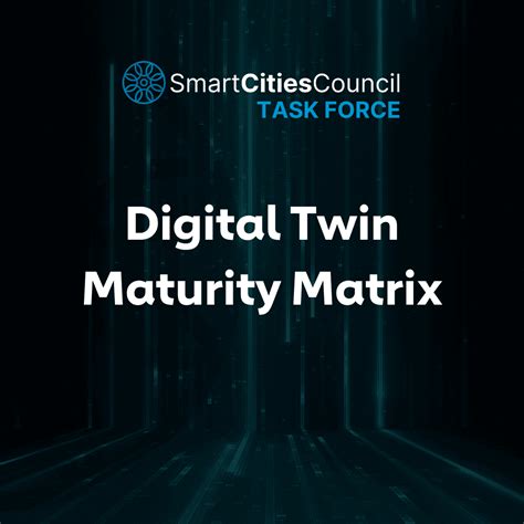 Digital Twin Maturity Access The Matrix Smart Cities Council