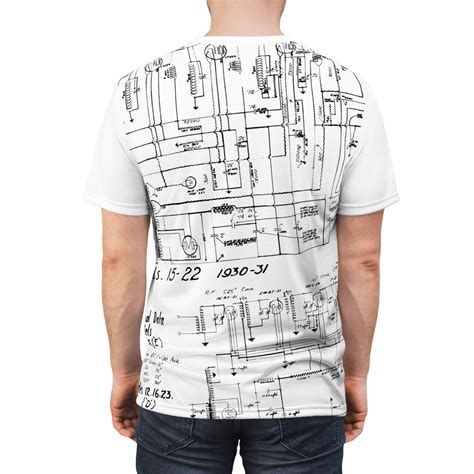 1930s Brunswick Antique Radio Schematic All Over Print Aop T Shirt Etsy