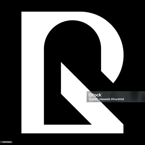 최소한의 R 로고 고급 배경에 R 문자의 아이콘입니다 Rp 모노그램 이니셜을 기반으로 한 로고 아이디어 전문적인 다양한 문자 기호와 배경에 Pr 로고 0명에 대한 스톡 벡터