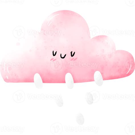 Cute Cloud In Watercolor 11908092 Png