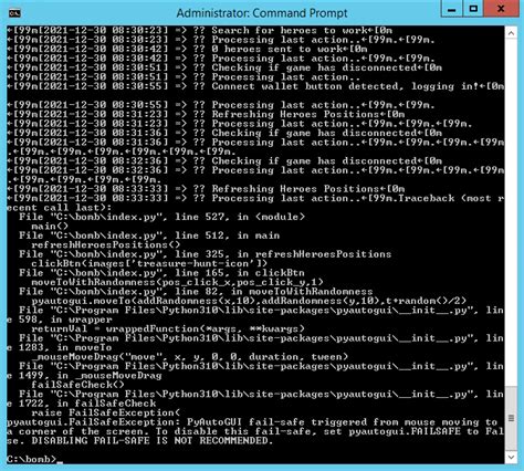 Pyautogui Fail Safe · Issue 533 · Mpcabetebombcrypto Bot · Github