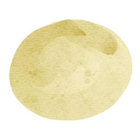 천연 노란색의 수채화 모양의 얼룩 손으로 그린 수채화 텍스처 블롭 프리미엄 벡터