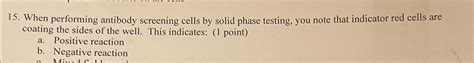 Solved When Performing Antibody Screening Cells By Solid