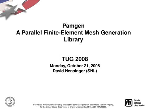 Ppt Parallel Mesh Generation Library Pamgena Overview Powerpoint Presentation Id9344077