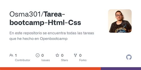 GitHub Osma301 Tarea Bootcamp Html Css En Este Repositorio Se