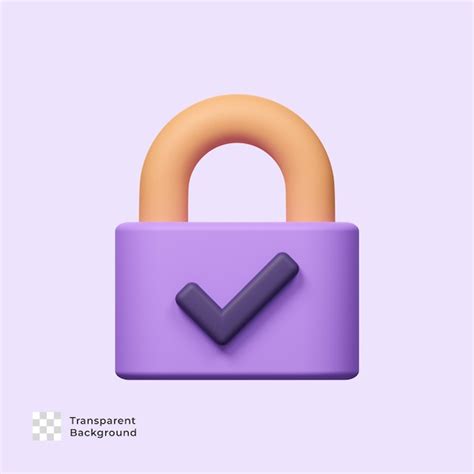 Premium Psd Password Security 3d Icon