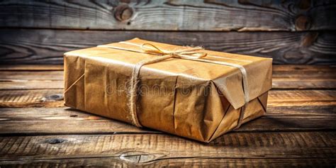 Unveiling The Mystery An Unopened Brown Package Awaits Its Fate Captured In Still Life