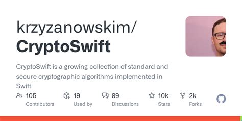 Github Krzyzanowskim Cryptoswift Cryptoswift Is A Growing Collection Of Standard And Secure