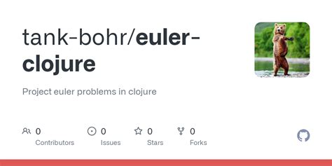 github tank bohr euler clojure project euler problems in clojure