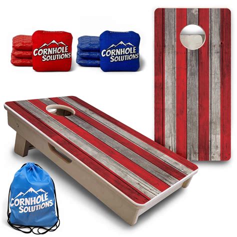 Large Colorful Stripes Mini Or Vacation Size Cornhole Boards Dirty