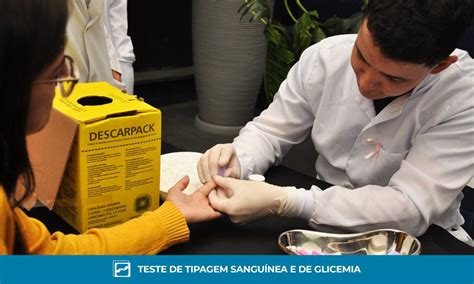 Participe Do Teste De Tipagem Sanguínea E De Glicemia