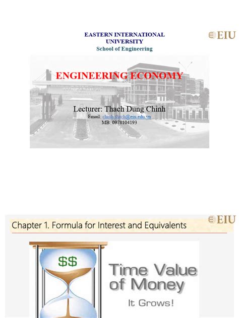 Chapter 1 No 02 Formula For Interest And Equivalents Engineering Economy Pdf Interest Time