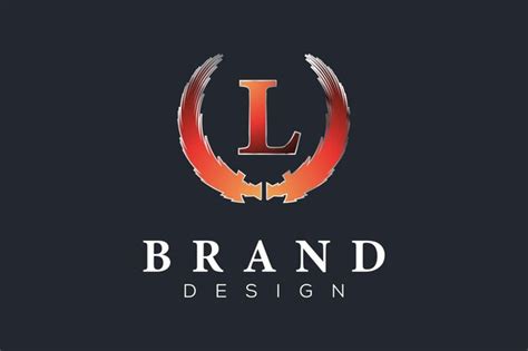 Premium Vector L Gradient Colorful Design Template