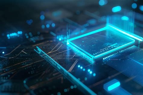 Premium Photo Advanced Ai Computer Chip On A Circuit Board With