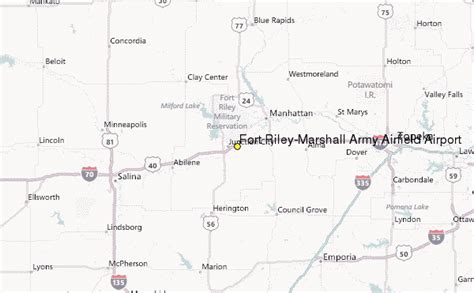 Fort Riley Marshall Army Airfield Airport Weather Station Record
