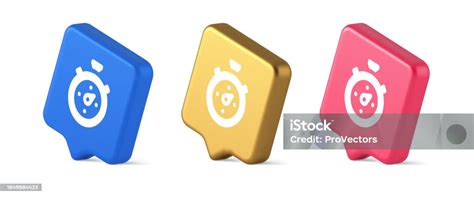 스톱워치 버튼 타이머 속도 시간 계산 응용 프로그램 패널 인터페이스 3d 현실적인 말풍선 아이소 메트릭 아이콘 0명에 대한 스톡 벡터 아트 및 기타 이미지 Istock