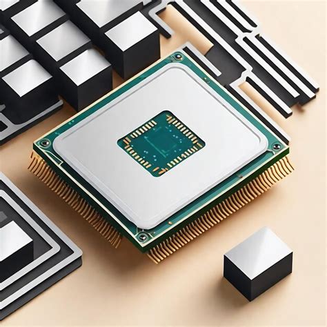 Premium AI Image Innovative Microchip Architecture