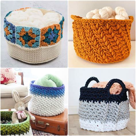 25 Free Crochet Basket Patterns Full Pdf Pattern