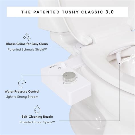 Tushy Classic 30 Bidet Toilet Seat Attachment A Non Electric Self C