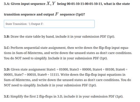3a Given Input Sequence X Y Being