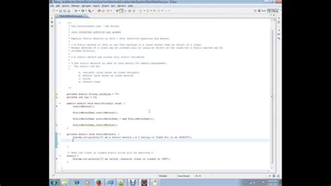 What Is Static Variable Static Methodstatic Block In Java Youtube