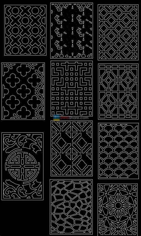 5decorative Pattern Free Cad Blocks Download Dwg Models For