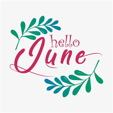 June Flowers Clip Art