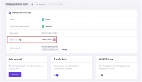 Requesting Epp Code Auth Code From Hostinger Supporthost