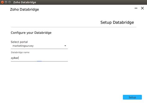 how to install zoho databridge in linux
