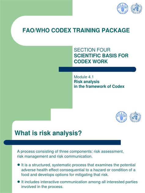 PDF Section Four 4 1 Risk Analysis And Codex Rev Final DTP DOKUMEN TIPS