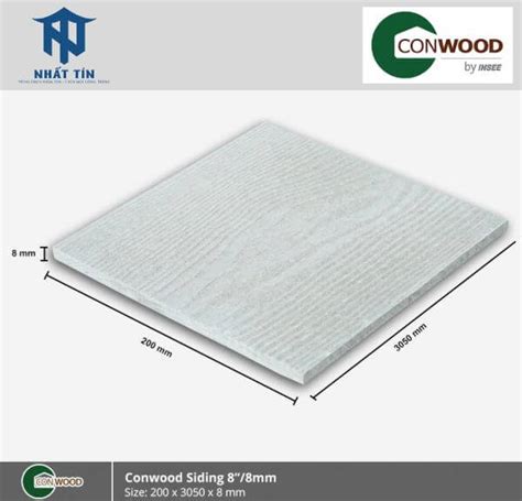 Tấm Ốp Tường Conwood Siding 8″ 8mm Sàn Gỗ Bình Định