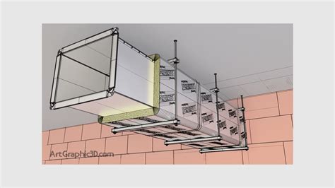 Acoustically Insulated Ventilation Duct 3d Model Download
