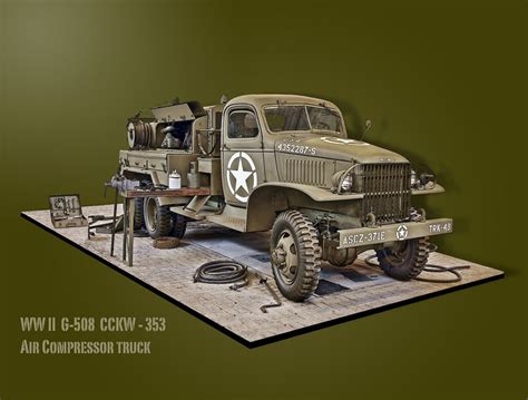 Wwii Gmc Cckw 353 Air Compressor Truck Fuoristrada