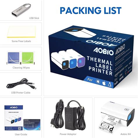 Aobio Thermal Label Printer X4 User Manual