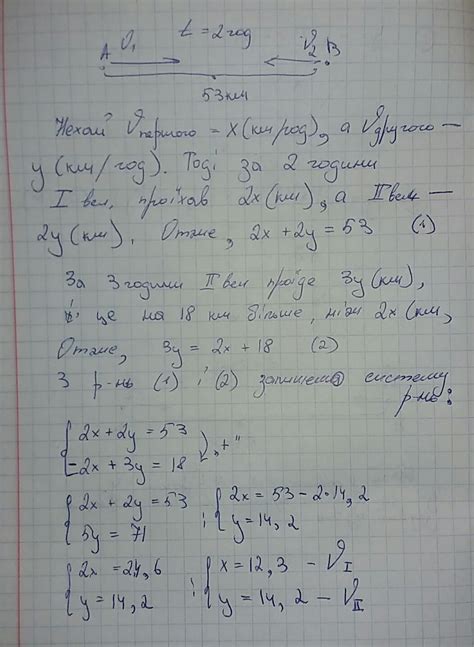 Із двох міст відстань між якими дорівнює 53 км одночасно назустріч один одному виїхали двоє