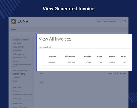 Magento Multi Vendor Invoice PDF Editor Marketplace Customizable Template WebKul