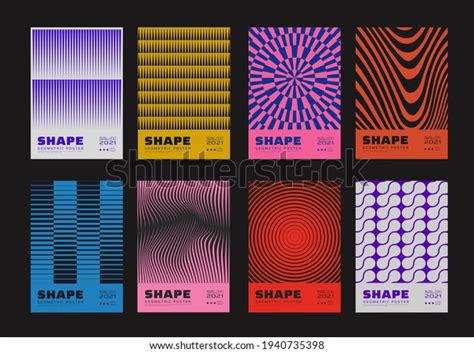 미니멀한 추상 포스터 세트 메타 모던 스톡 벡터로열티 프리 1940735398 Shutterstock