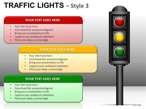 traffic lights style 3 powerpoint presentation slides db powerpoint shapes powerpoint slide
