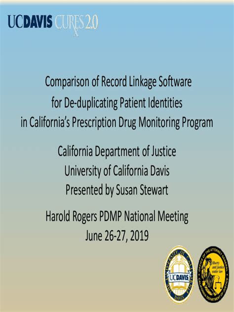 Fillable Online Comparison Of Record Linkage Software For De