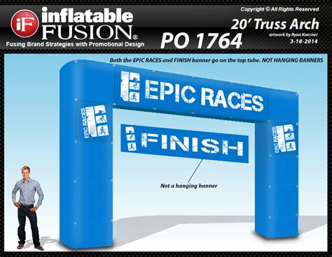 Custom Start Finish Arch Inflatable Truss Archways Epic Races