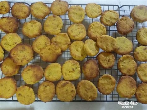 단호박 쿠키 만들기 습식 쌀가루 활용 네이버 블로그