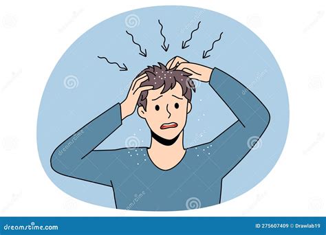 Itchy Head And Scalp Concept Vector Illustration 275606842